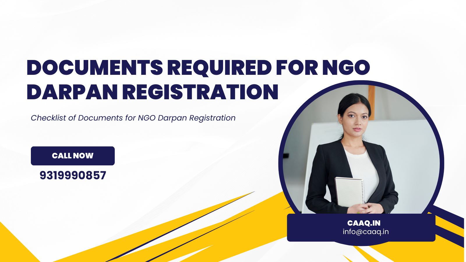 Documents Required for NGO Darpan Registration